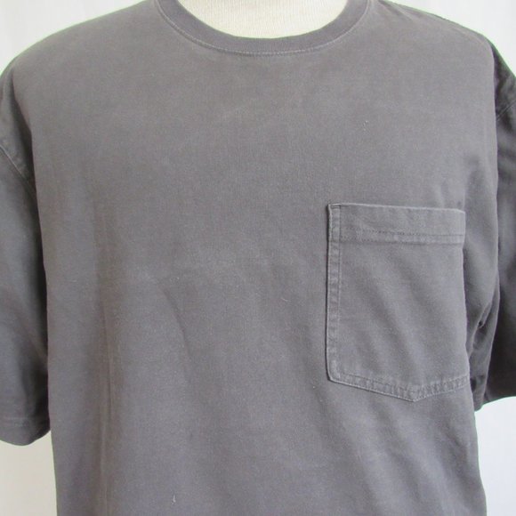 Duluth Trading Co | Shirts | Duluth Gray Long Tail Tee With Pocket Mens ...
